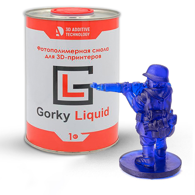 Фотополимерная смола Gorky Liquid Simple, синяя (1 кг) - купить в ...
